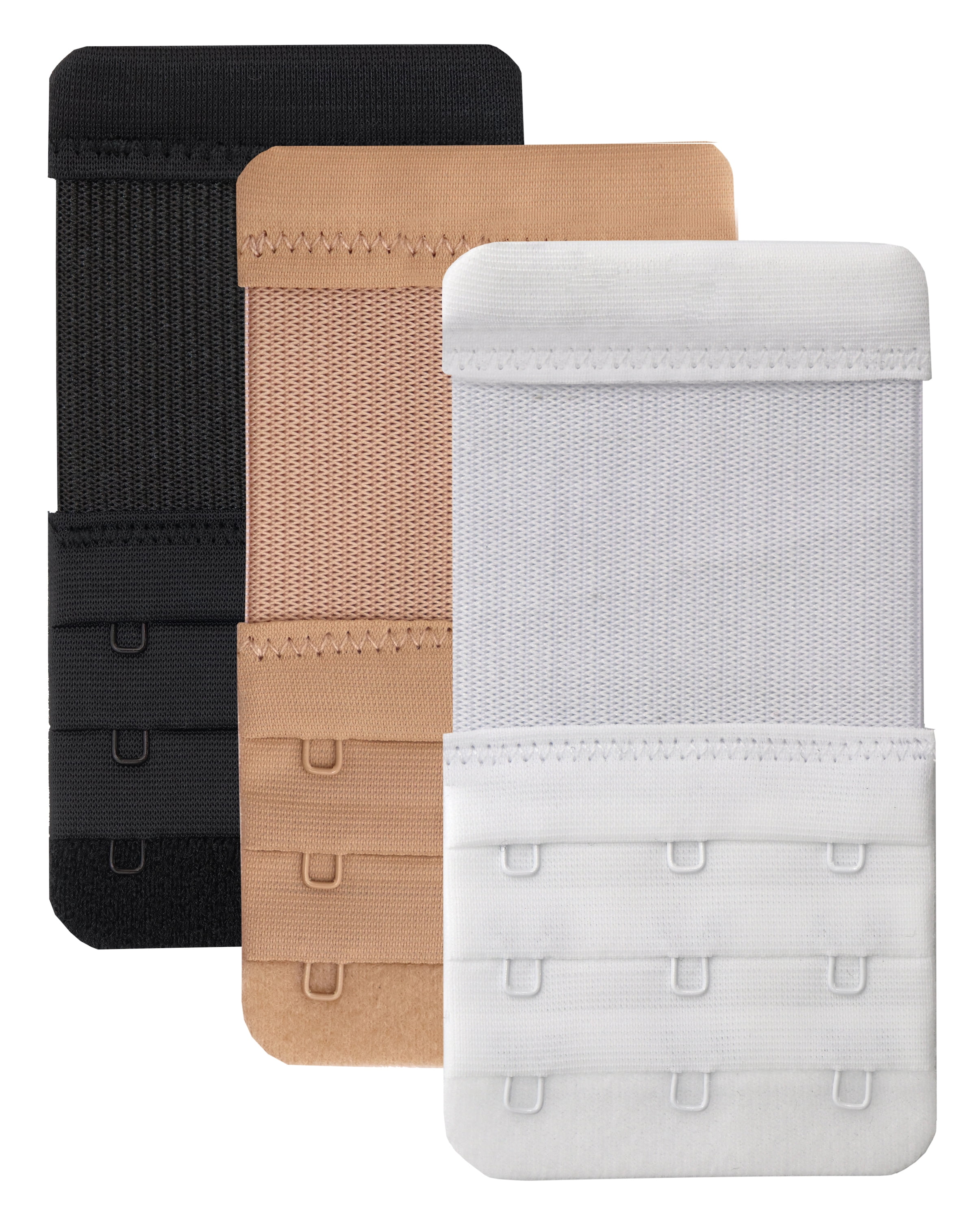 LeonHien Women's 3 Hook Bra Extender, Soft Stretchy Strap, Adjustable ...