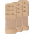 Women's Bra Extenders 2 Hook 1/2 Inch, Skin Color, Soft Stretchy Back ...