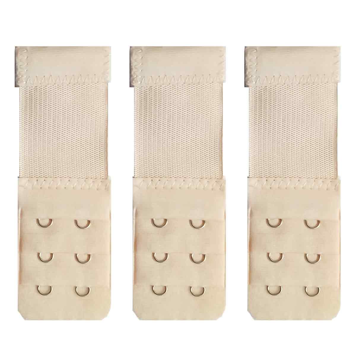 Women's Bra Extension Band Three rows two buckle elastic stretch bra ...