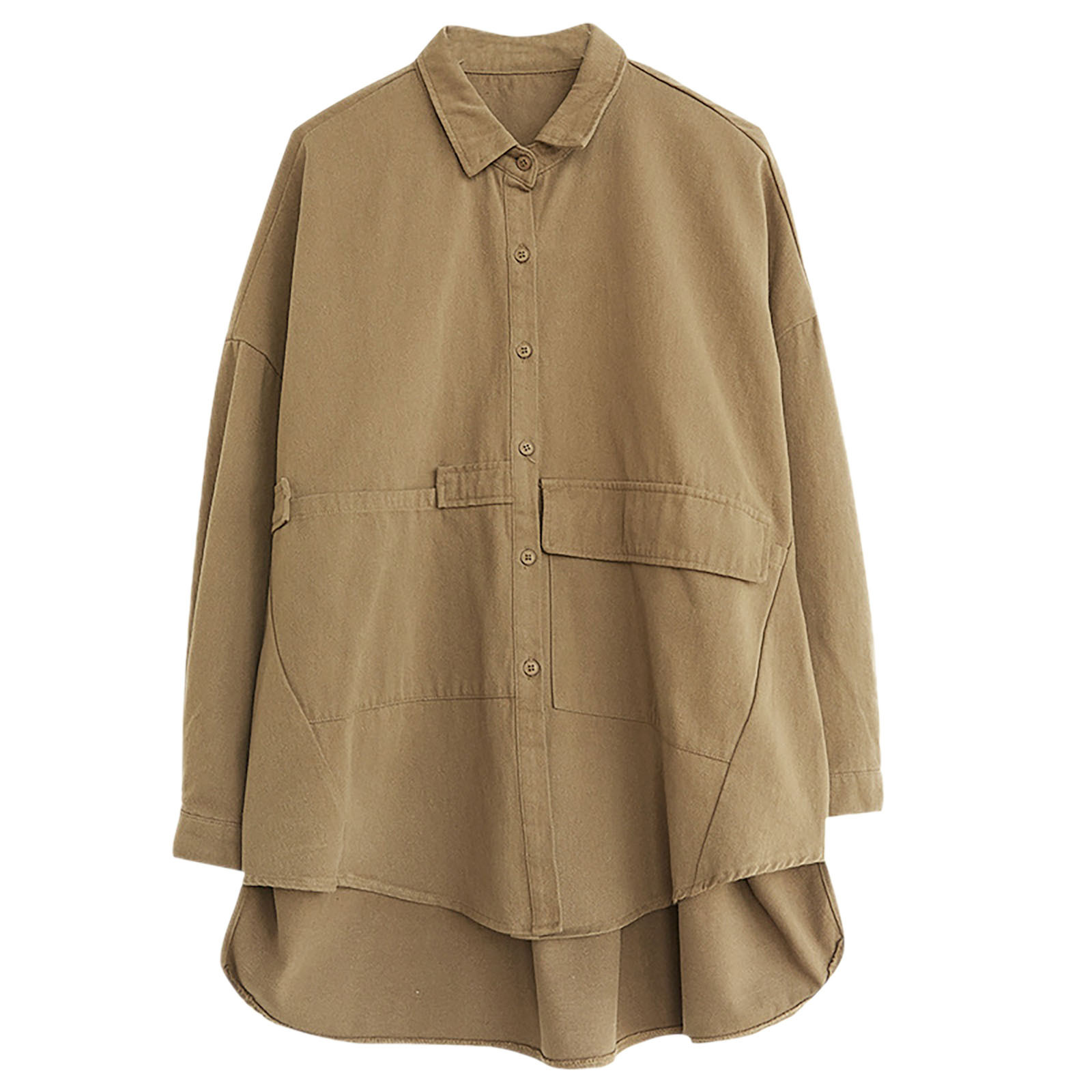 Women’s Button Down T Shirts Fall Cotton Dress Shirt Long Sleeve ...