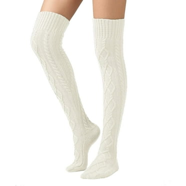 Colorful Thigh High Socks for Women Over The Knee Warm Long Boot Socks ...