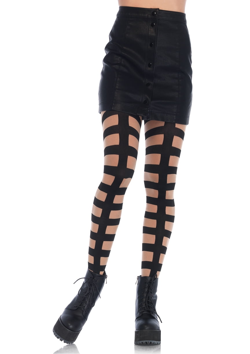 Women's Caged In strappy illusion tights, One Size - Walmart.com
