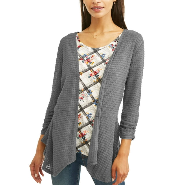 Women's Cardigan 2fer - Walmart.com