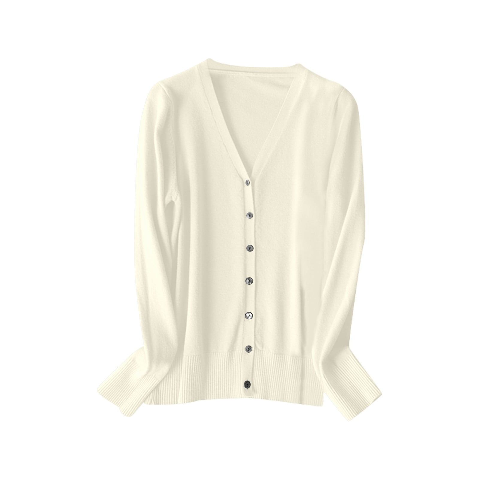 Women's Cardigan V Neck Knitted Cardigan Long Sleeve Spring Fashion ...