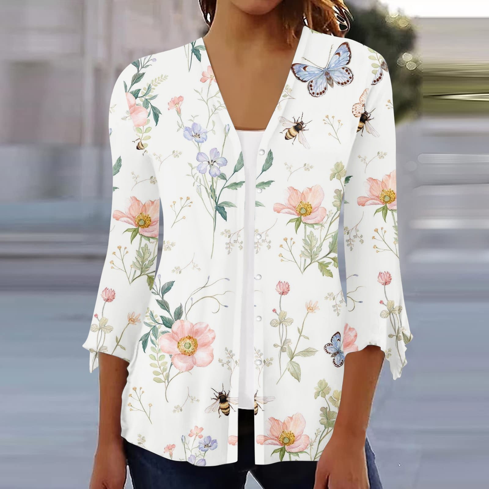 Women's Cardigans Lightweight,Summer Button Open Front for Women ...