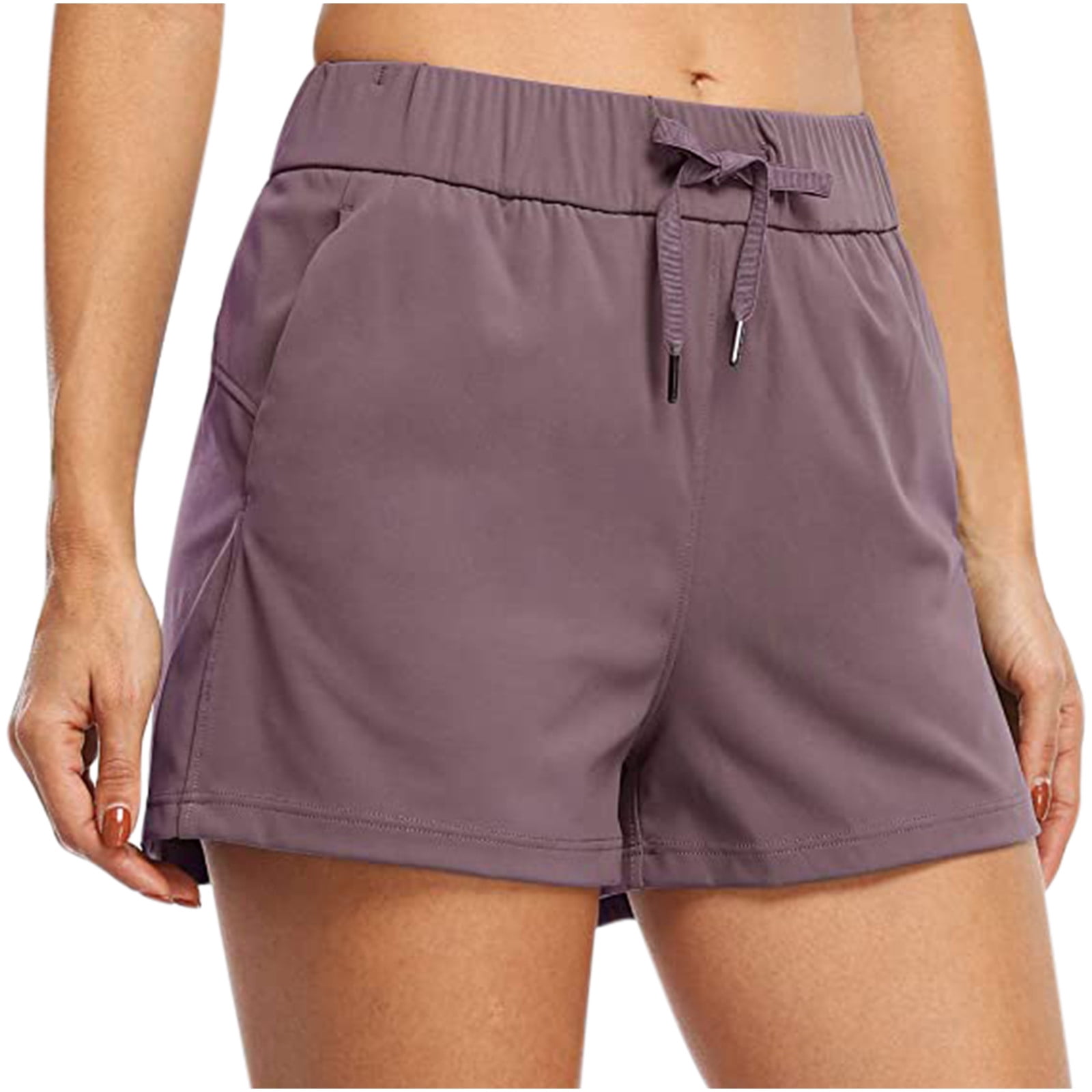 Women's Casual Bermuda Sweat Shorts Drawstring Athletic Workout Lounge ...