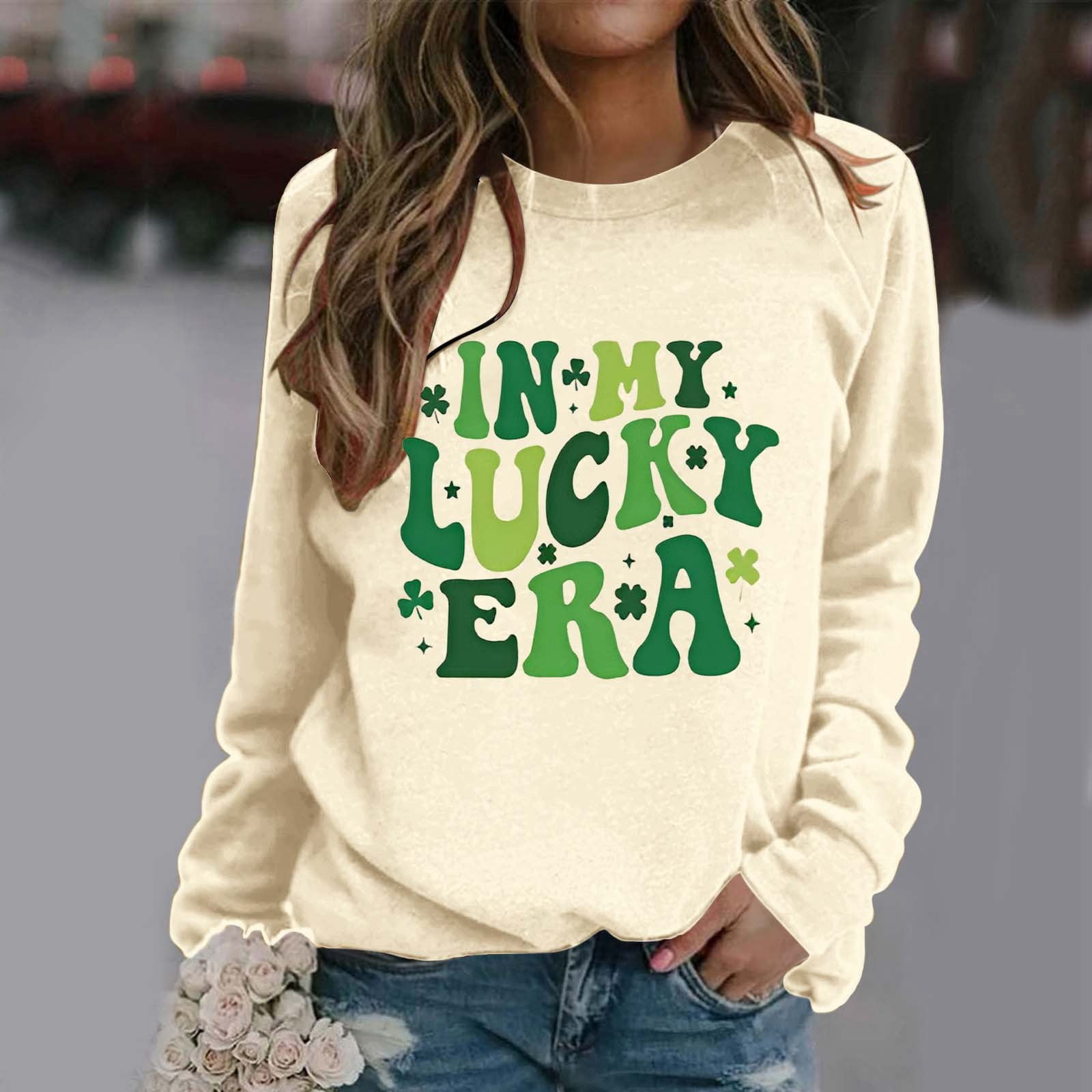 Women's Casual Fashion Teacher Theme Printed Round Neck Long Sleeve ...