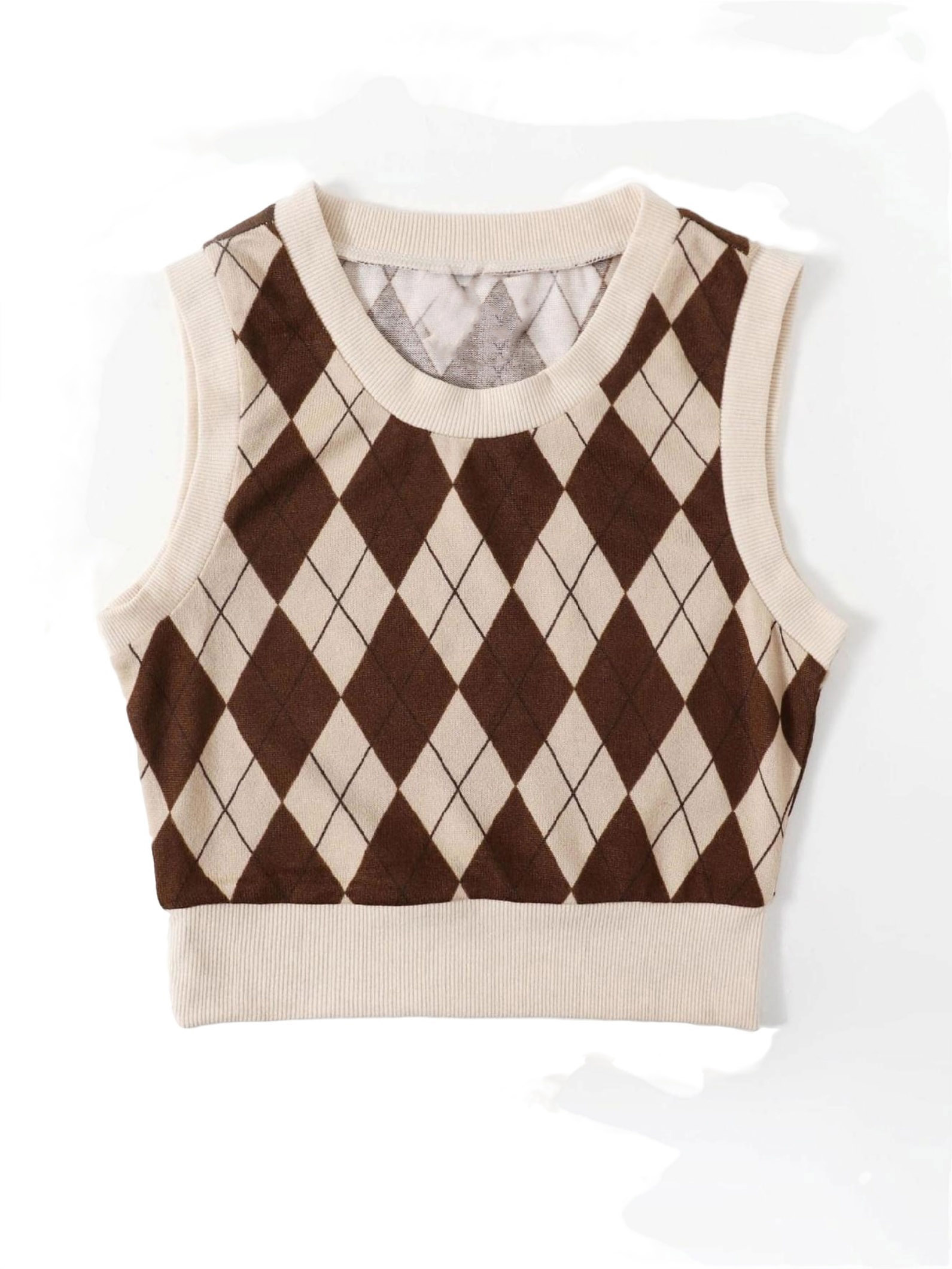 Women's Casual Geometric Tank Round Neck Multicolor Tank Tops & Camis ...