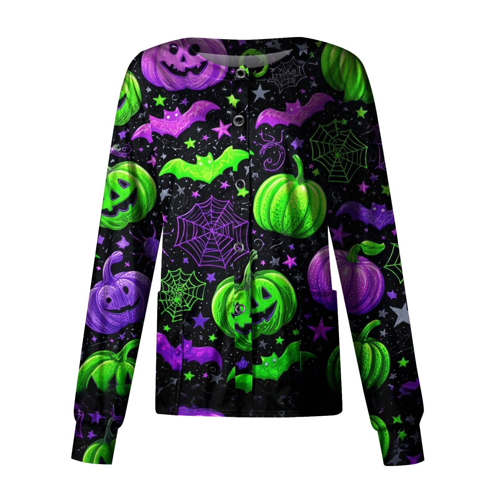 Women's Casual Long Sleeve Single Breasted Printed Dry-nurse Top ...