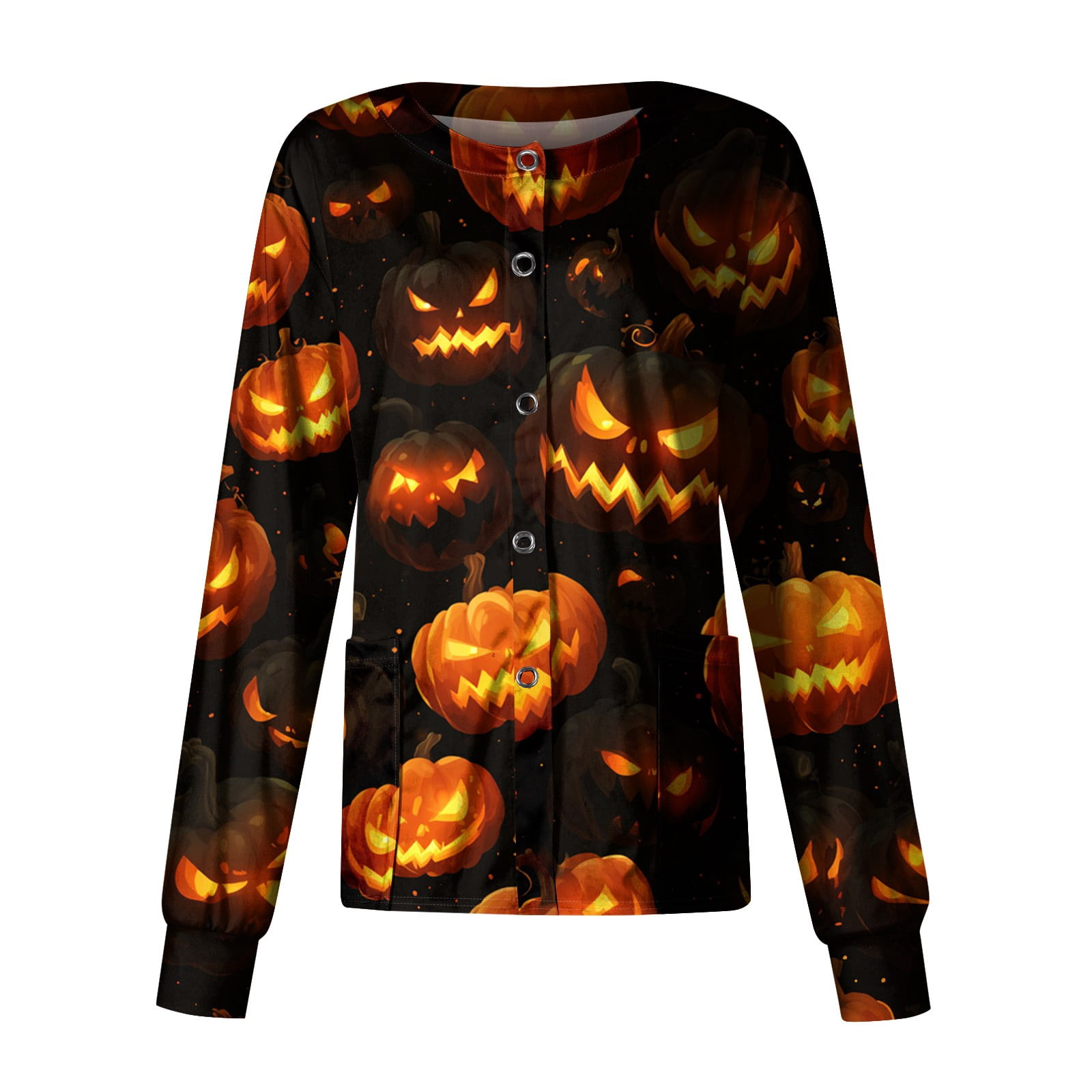 Women's Casual Long Sleeve Single Breasted Printed Dry-nurse Top ...