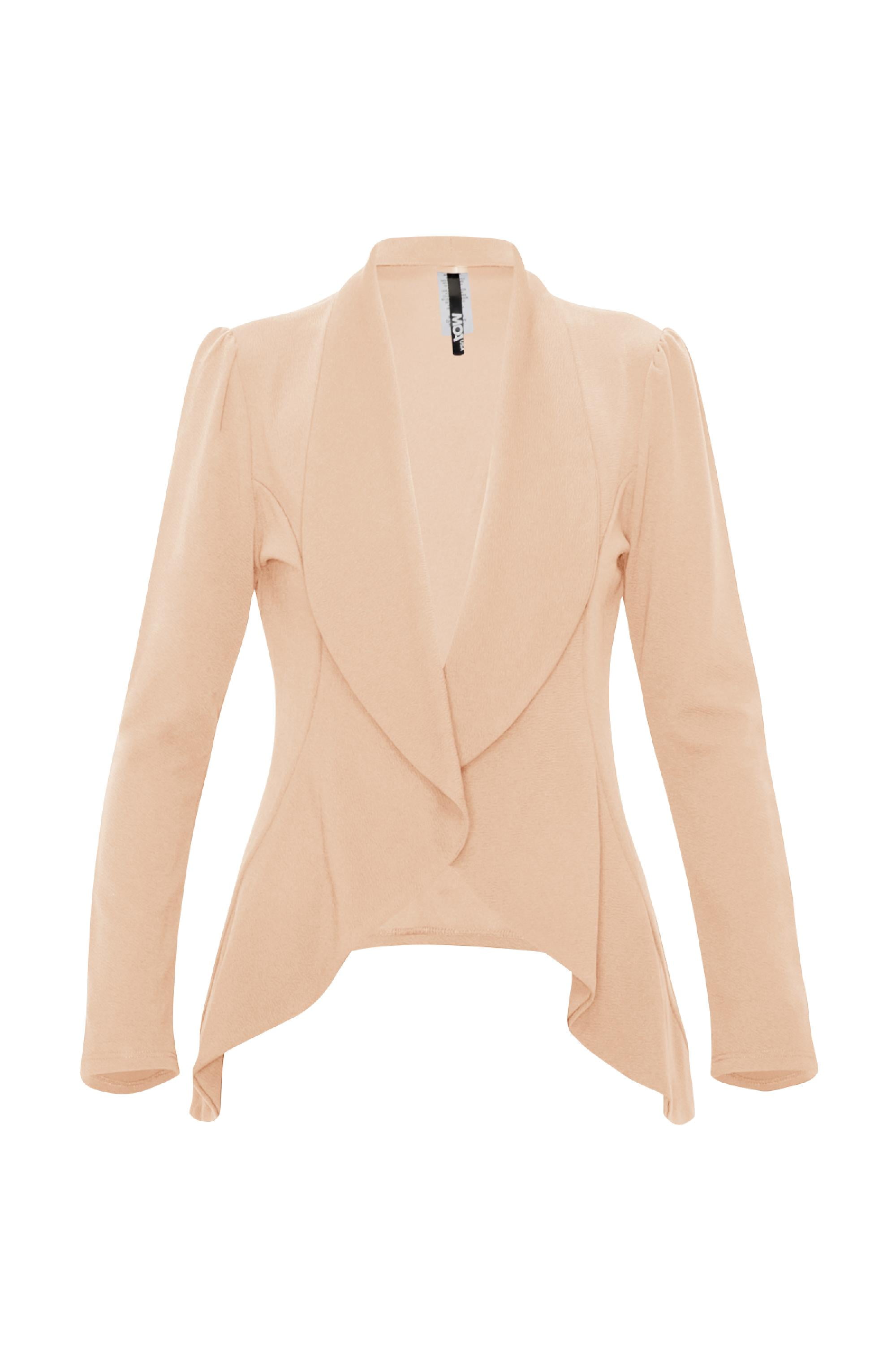 Women's Casual Long Sleeve Solid Open Blazer Jacket Made in USA ...