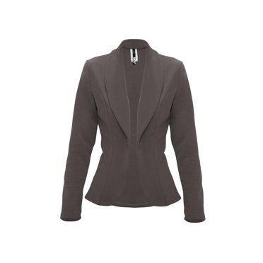 Aulin Collection Women's Casual Work Solid Color Knit Blazer - Walmart.com