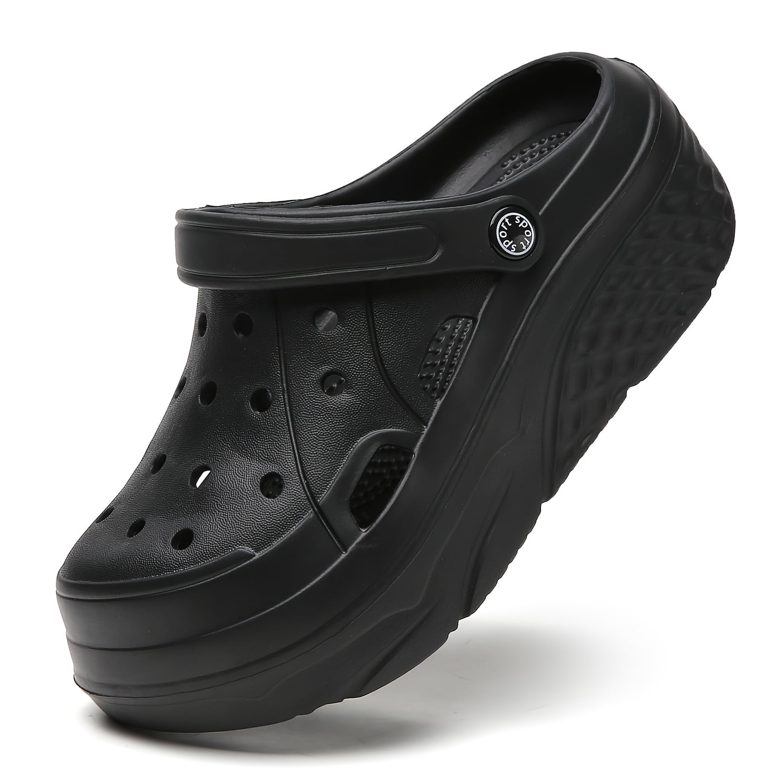 Women's Casual Out Design Solid Color Platform Clogs, Garden Shoes ...