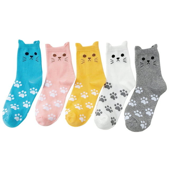 Women's Cat Socks Cat Gifts Cute Animal Novelty Socks Funny Gifts for ...