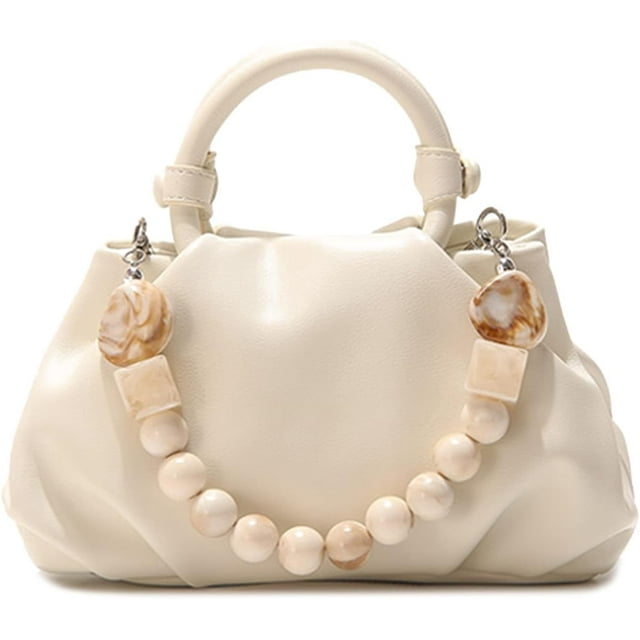 Women's Chain Pouch Bag，Cloud-Shaped Dumpling Clutch Purse， Ruched ...