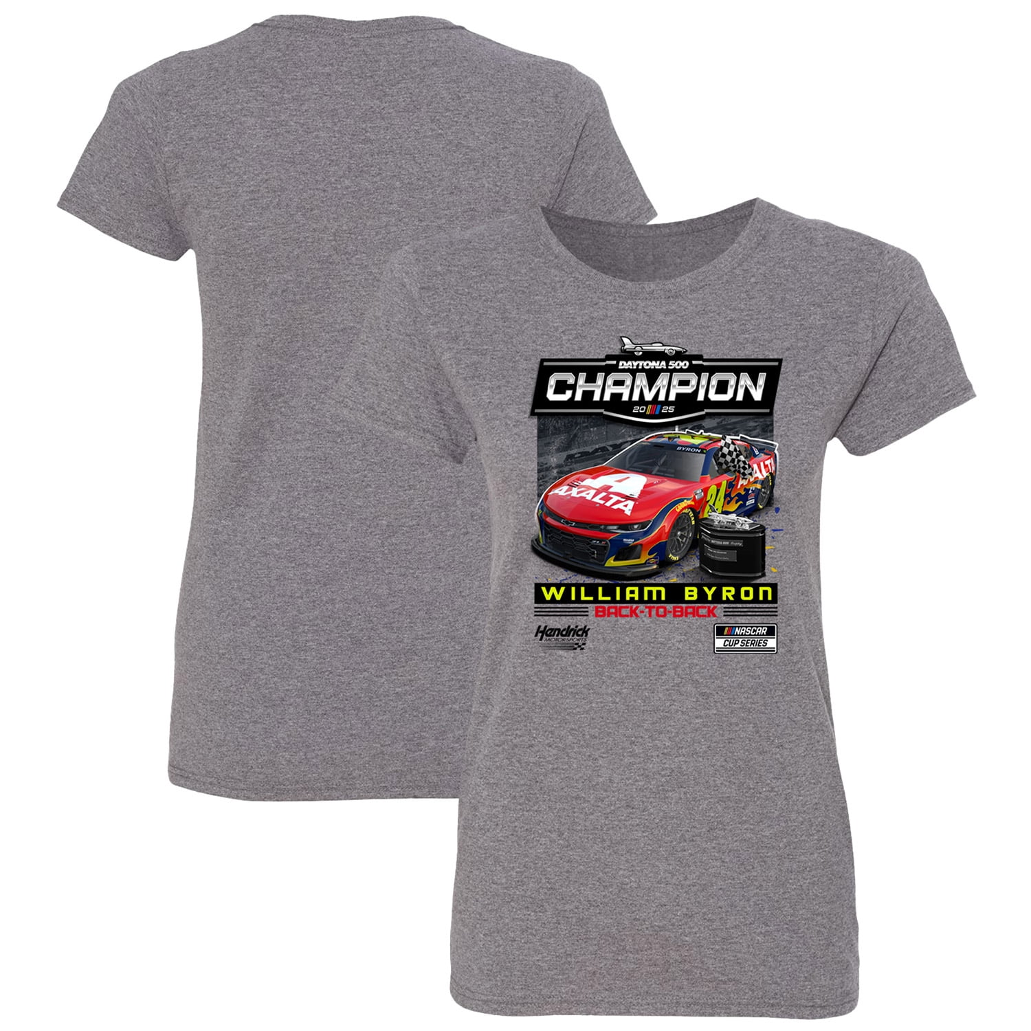 Women's Checkered Flag Sports Heather Gray William Byron 2025 Daytona ...