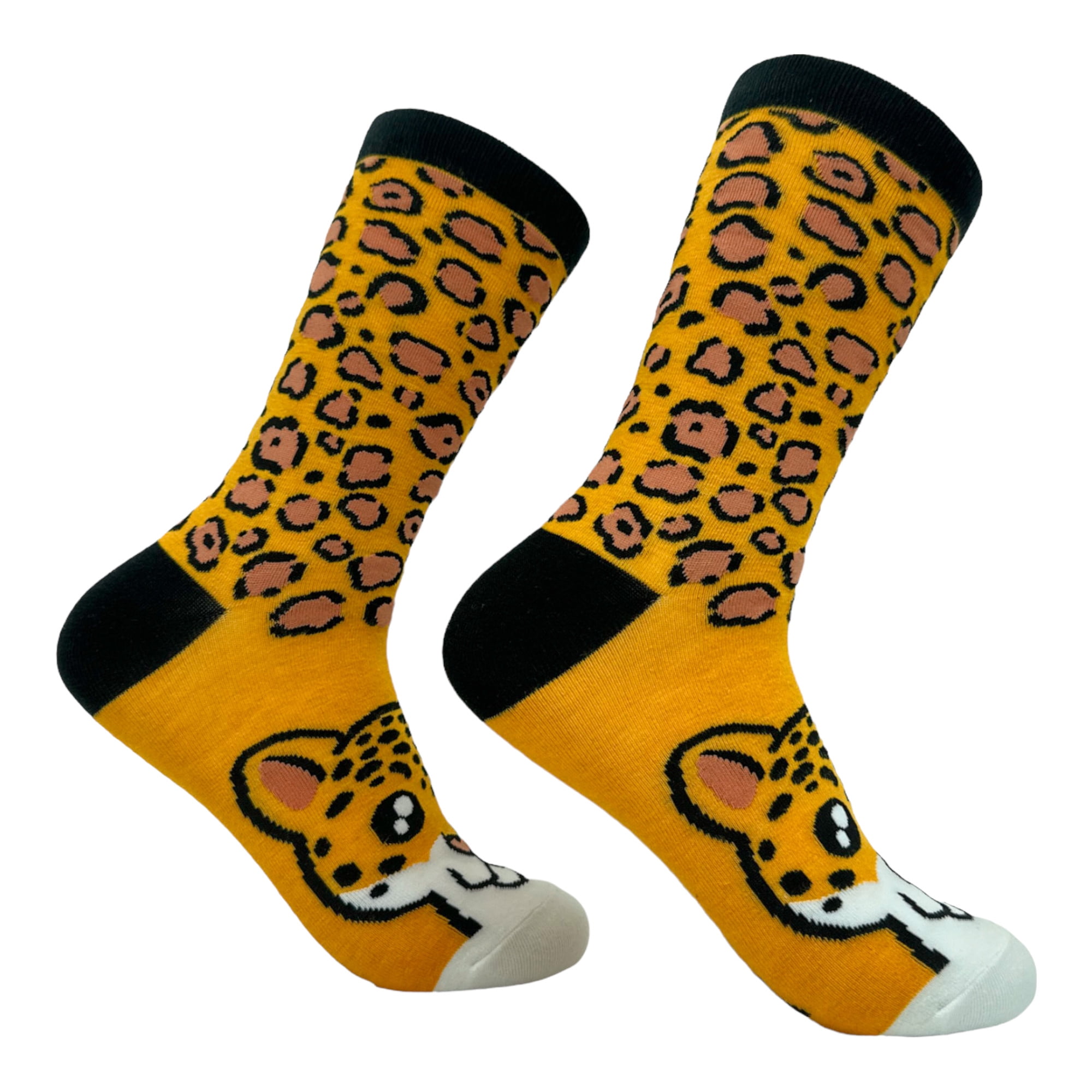 Women's Cheetah Socks Funny Cute Leopard Print Footwear - Walmart.com