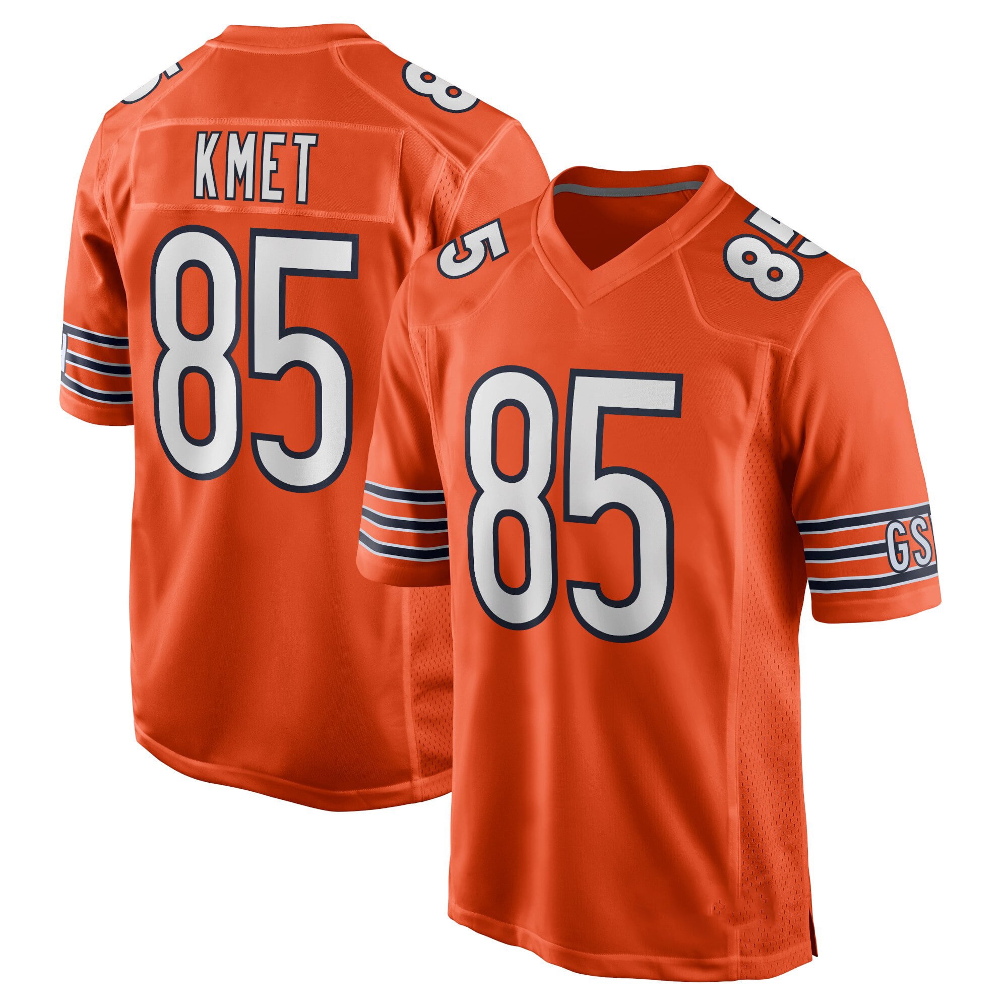 Women's Chicago Kmet 85 Orange Stitched T-Shirts Sports Player Game Top ...