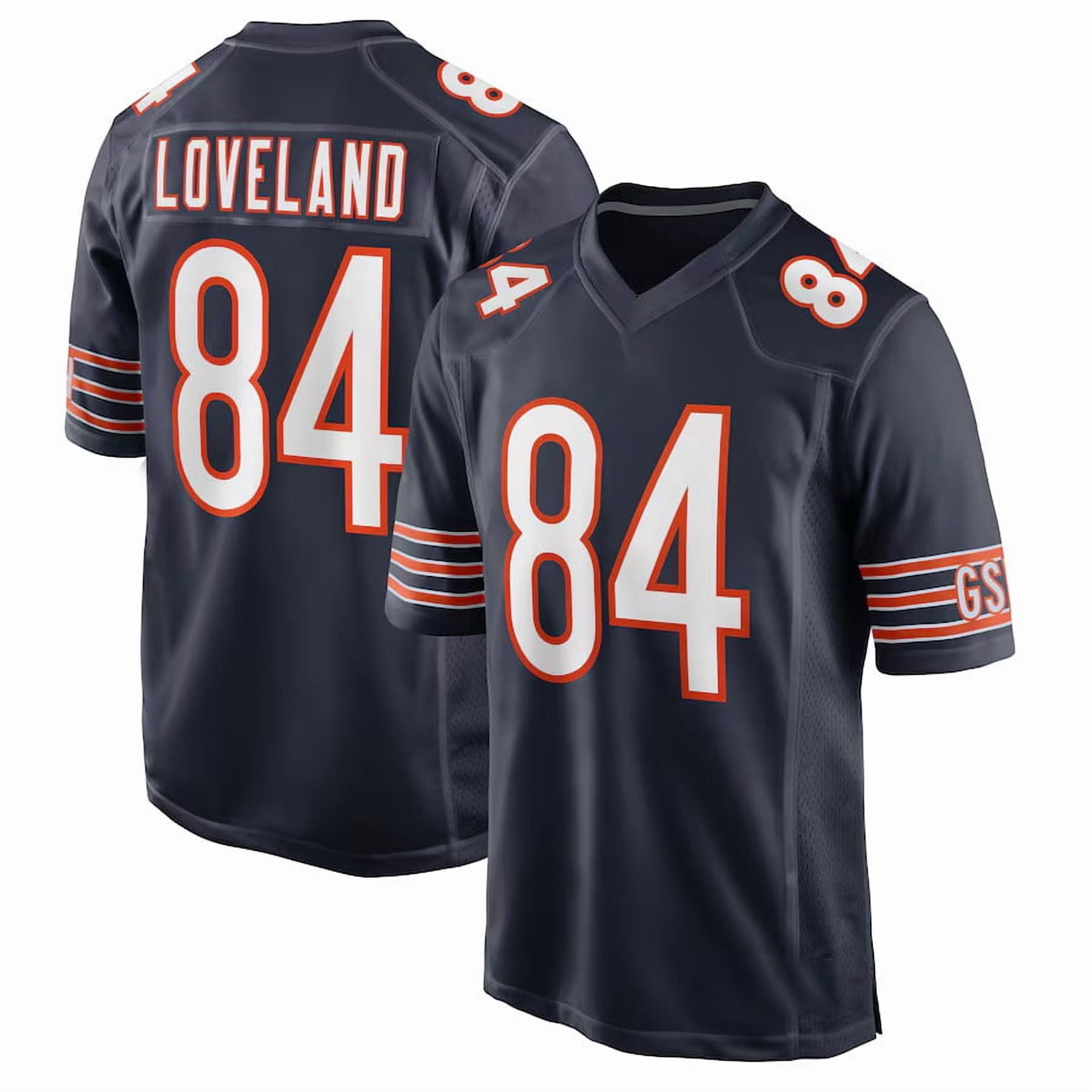 Women's Chicago Loveland 84 Navy Stitched T-Shirts Sports Player Game ...