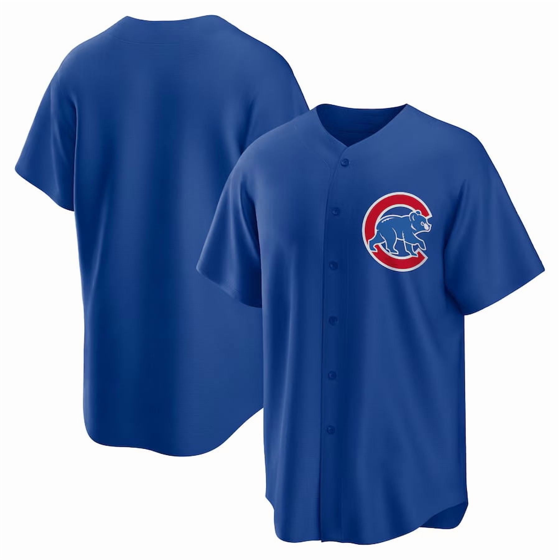 Women's Chicago Royal Replica Stitched Blank Team T-shirts Sports Tops ...
