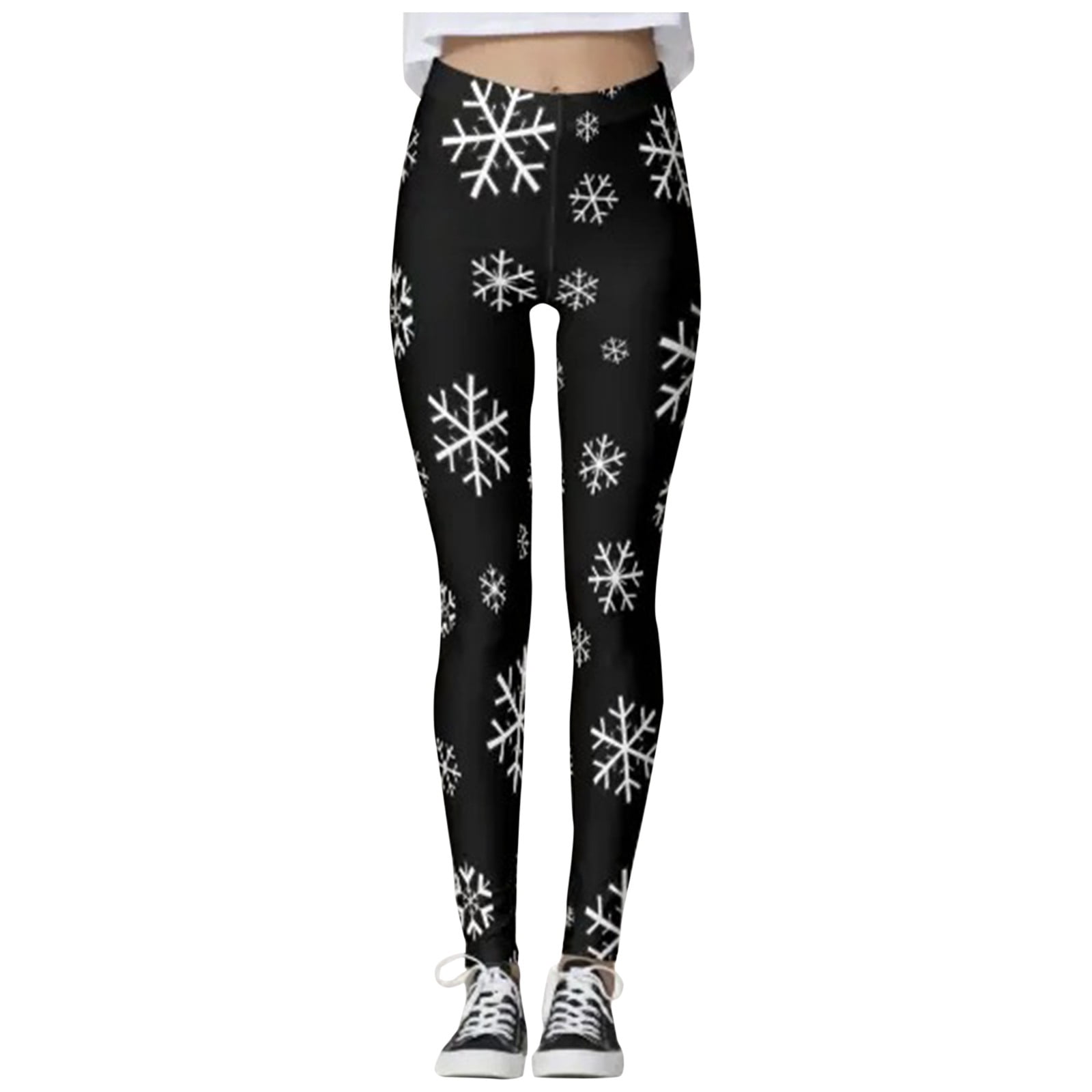 Women's Christmas Christmas Santa Claus Snowman Leggings Skinny Pants ...