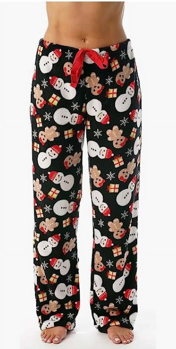 Women's Christmas Lounge Pants Colorful Light/Snowman Print Loose Comfy ...