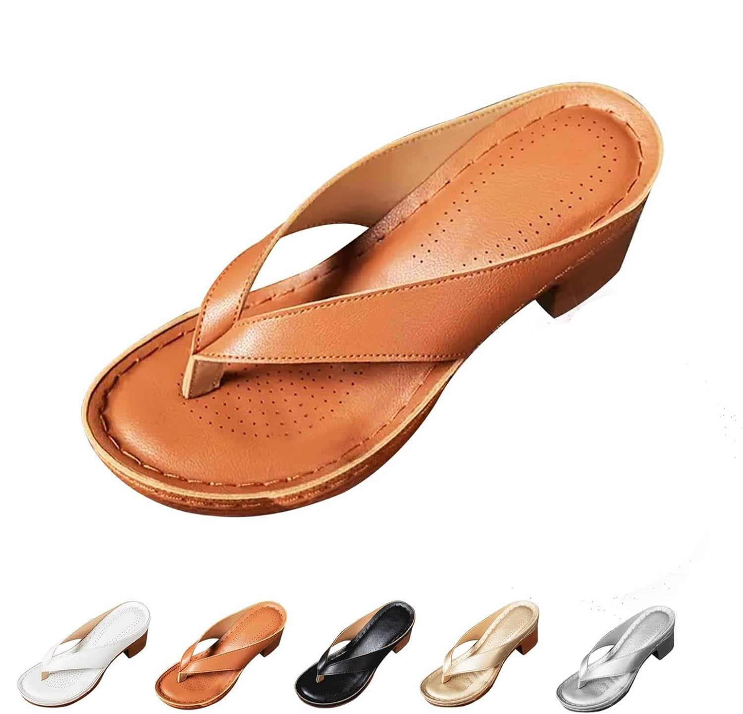 Women's Chunky Heel Sandals - Toe Open Toe Design for Summer ...