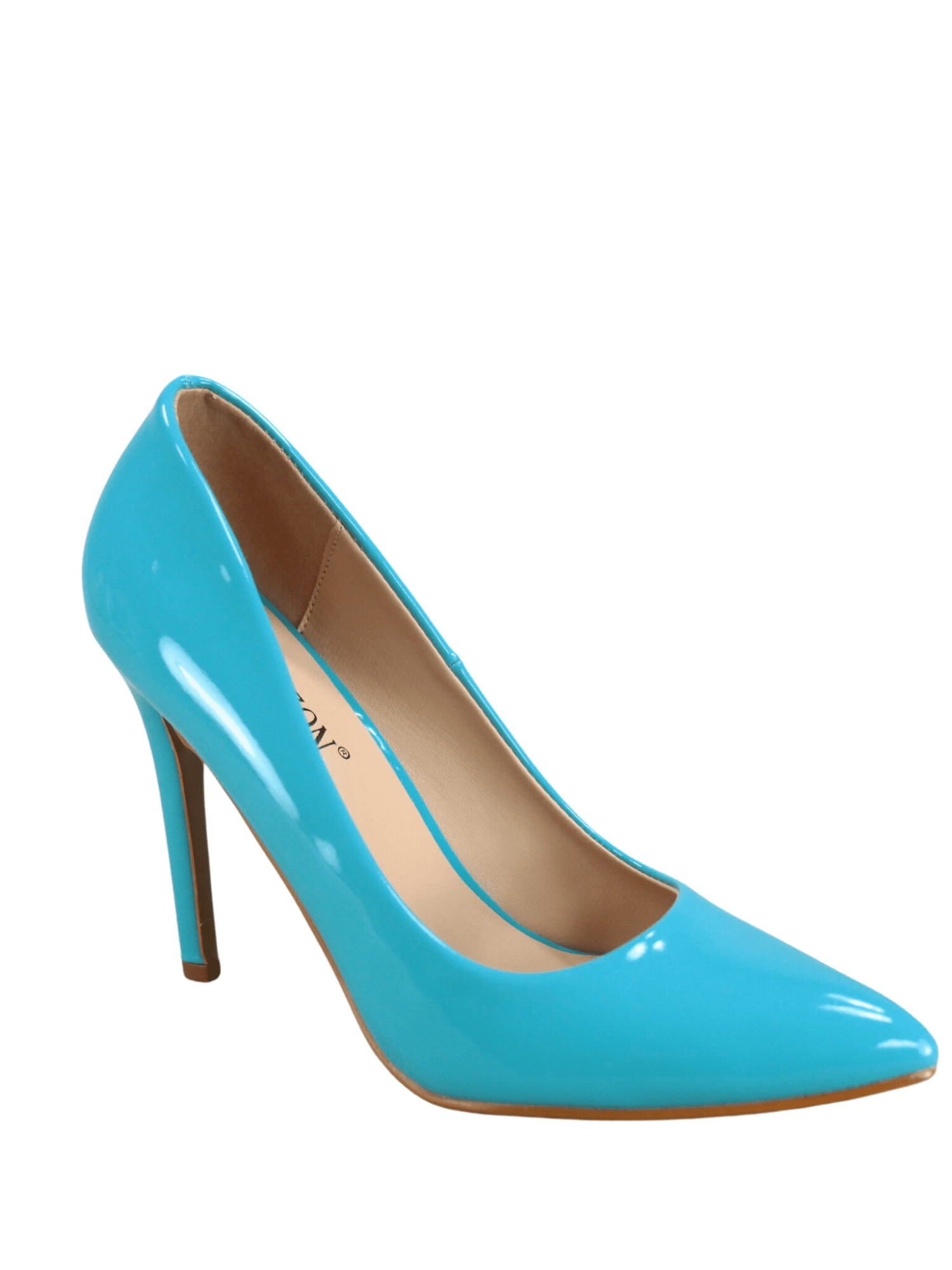 Women's Classic Multi Color Slip On Stiletto Heels Dress Casual Patent ...