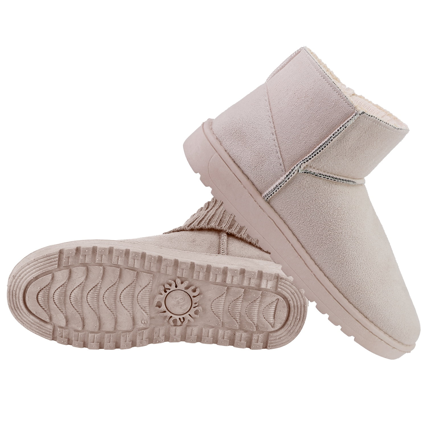 Women's Classic Snow Boots, TeqHome Lady Suede Mid-Calf Winter Boot ...