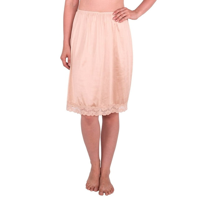 Women's Classic Vintage Half Slip with Lace Details 18 and 23 Inch ...