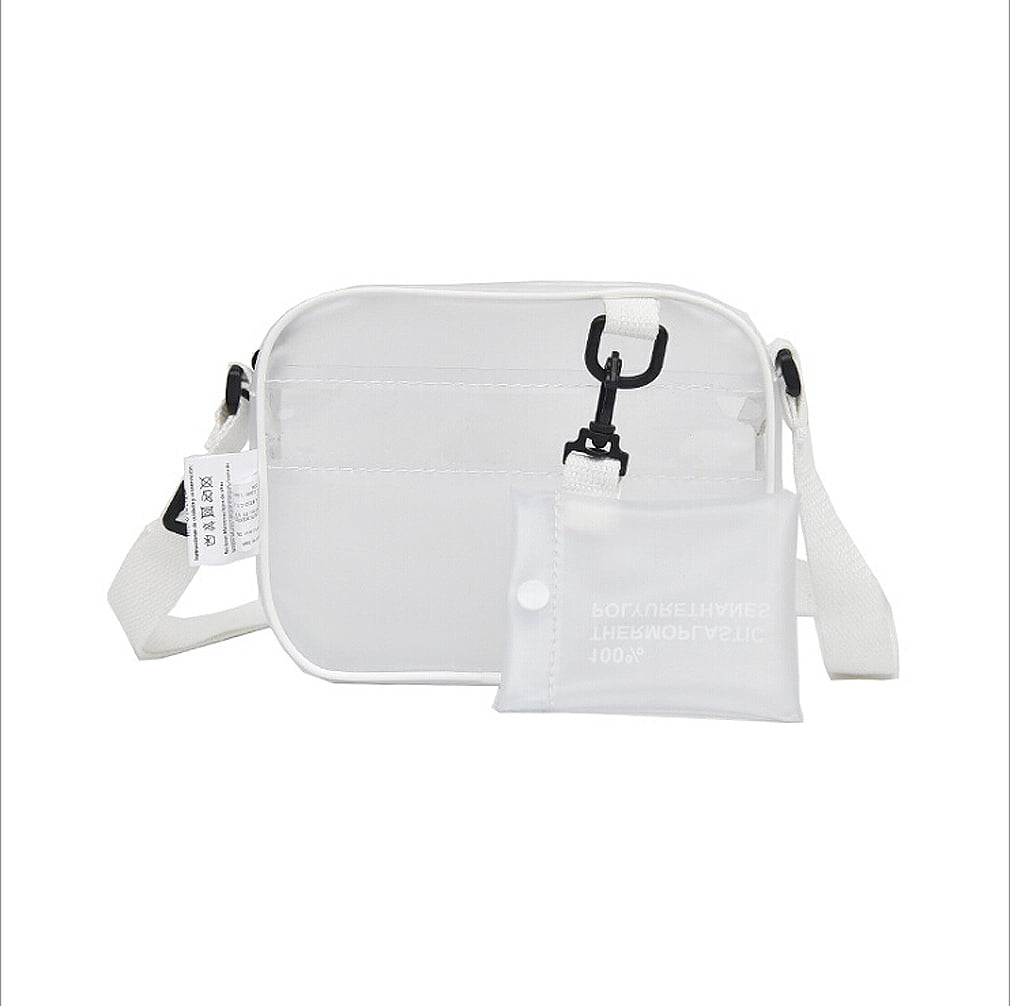 Women's Clear Bags PVC Messenger Bag, Satchel Bag Shoulder Bag Zipper ...