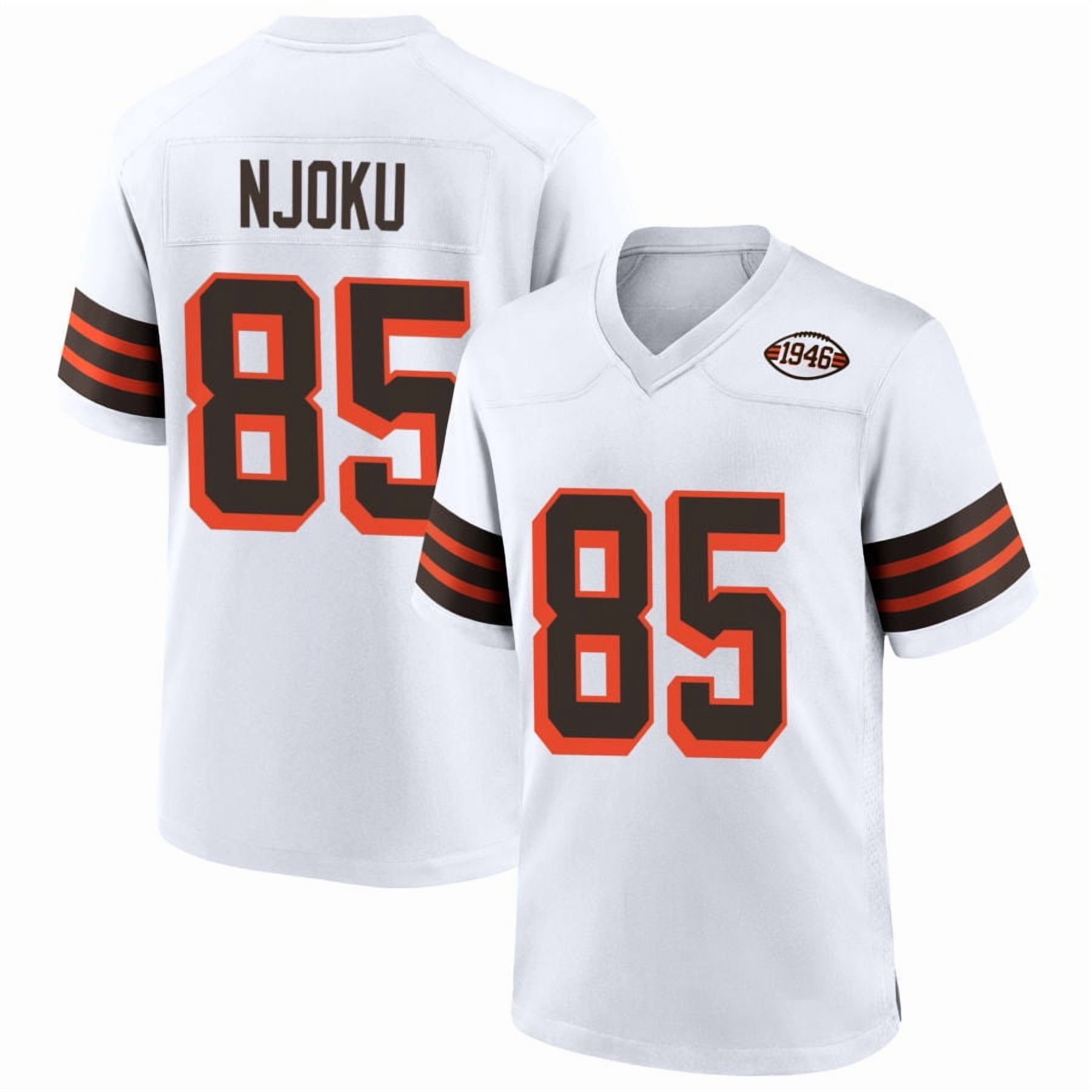 Women's Cleveland Njoku 85 White Alternate Sports Player Game Stitched ...