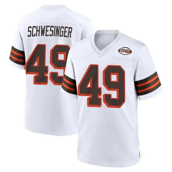 Women's Cleveland Schwesinger 49 White Alternate Sports Player Game ...