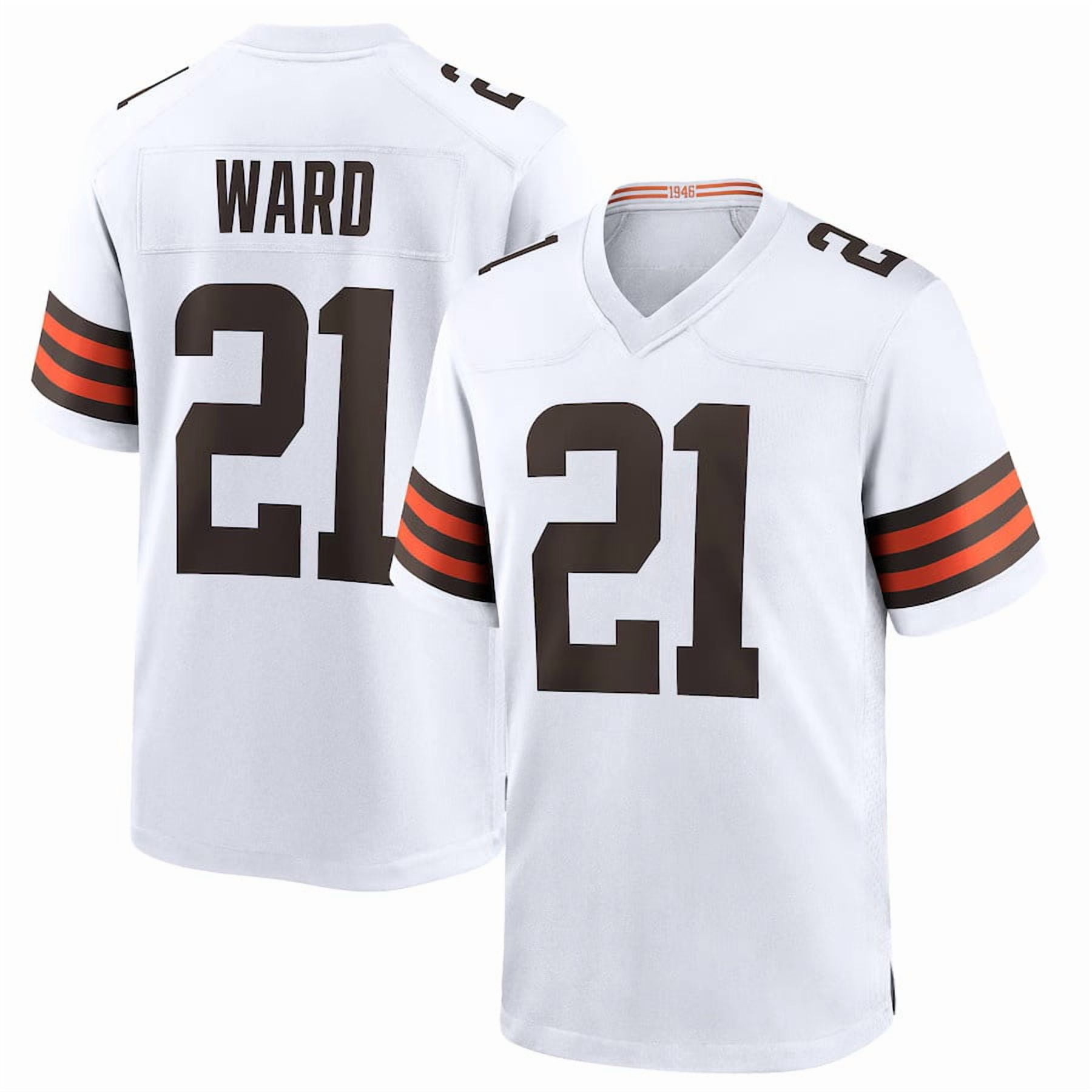 Women's Cleveland Ward 21 White Sports Player Game Stitched Name Number ...