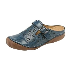 Closed Toe Slides Womens