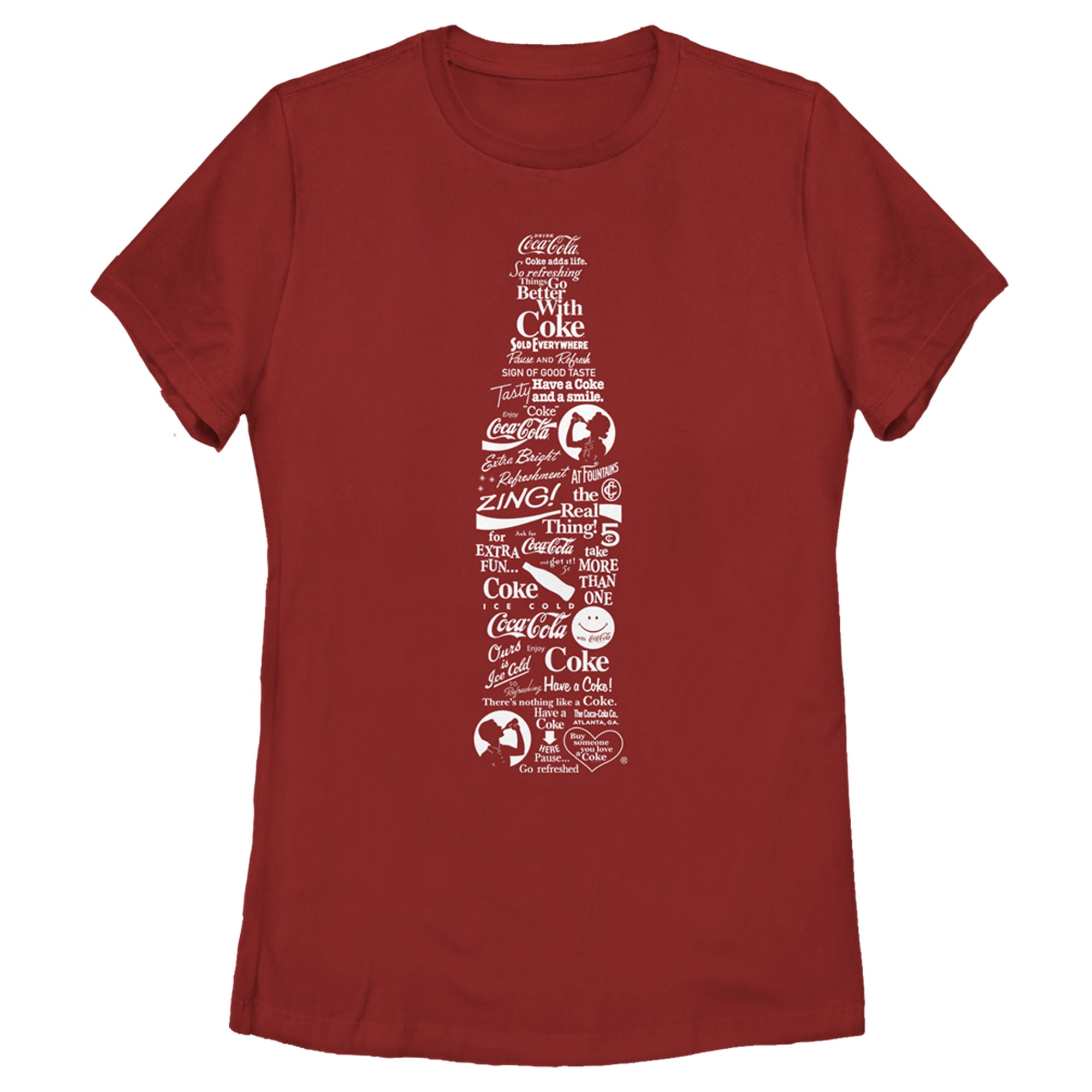 Coca-Cola Women's Unity Graphic Tee, Red, 1971 Hilltop Collection, X ...
