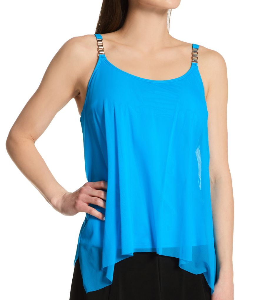 Women's Coco Reef U95433 Classic Solids Current Mesh Layer Tankini Swim ...