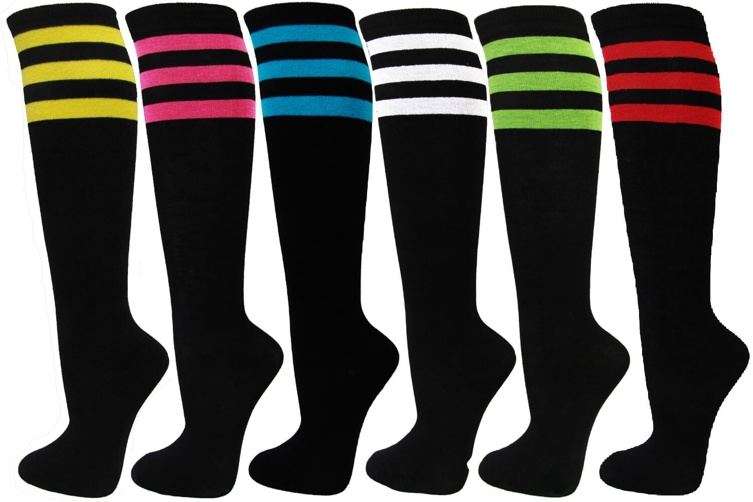 Women's Colorful Variety Design Assorted Knee High Stocking Socks ...