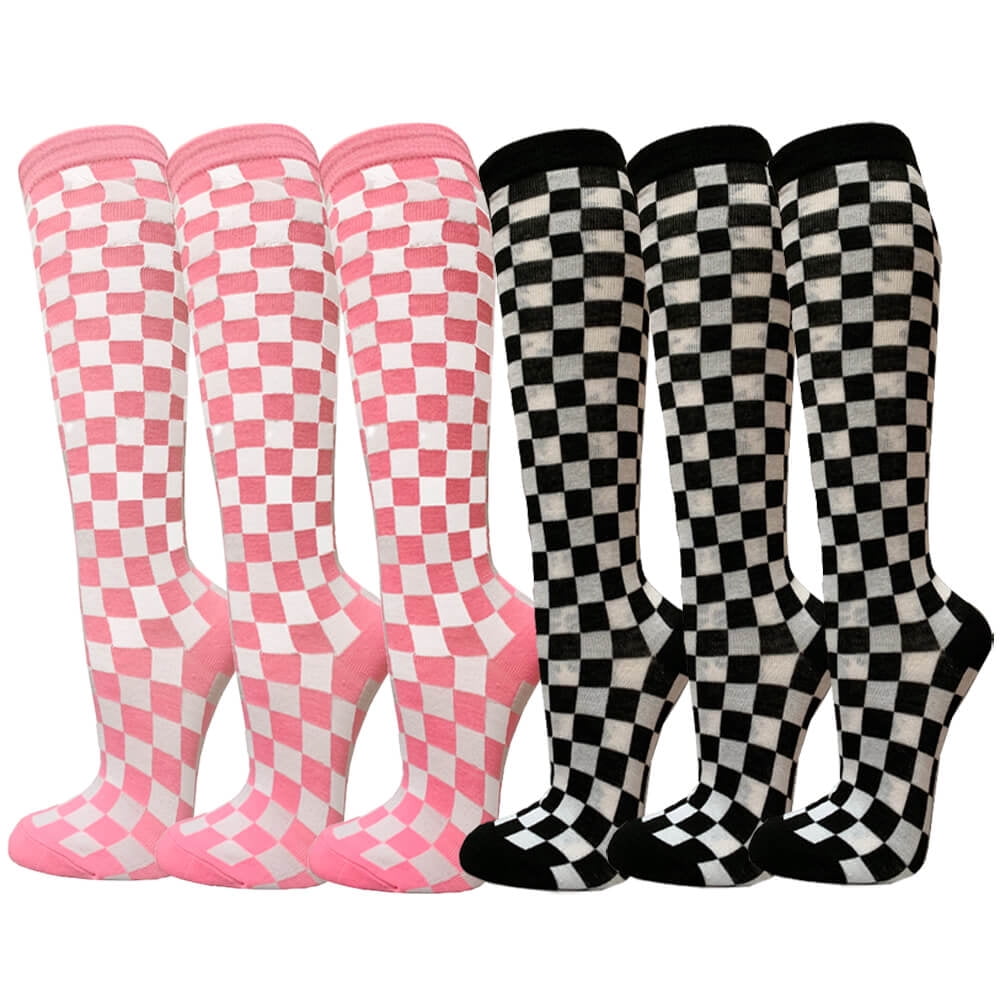 Women's Colorful Variety Design Assorted Knee High Stocking Socks ...