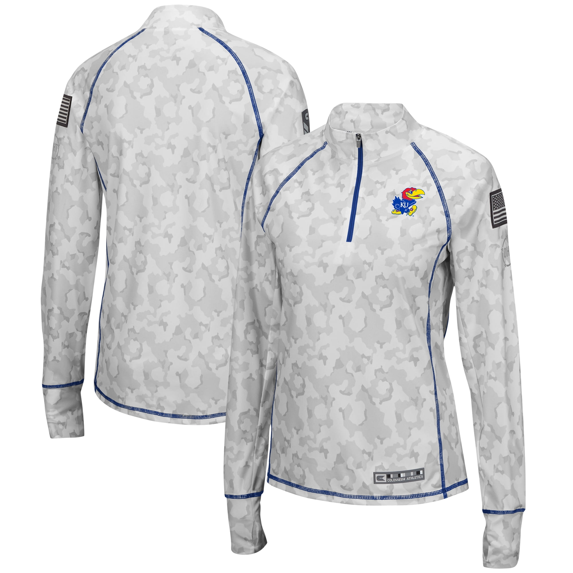 Women's Colosseum Camo Kansas Jayhawks OHT Military Appreciation ...