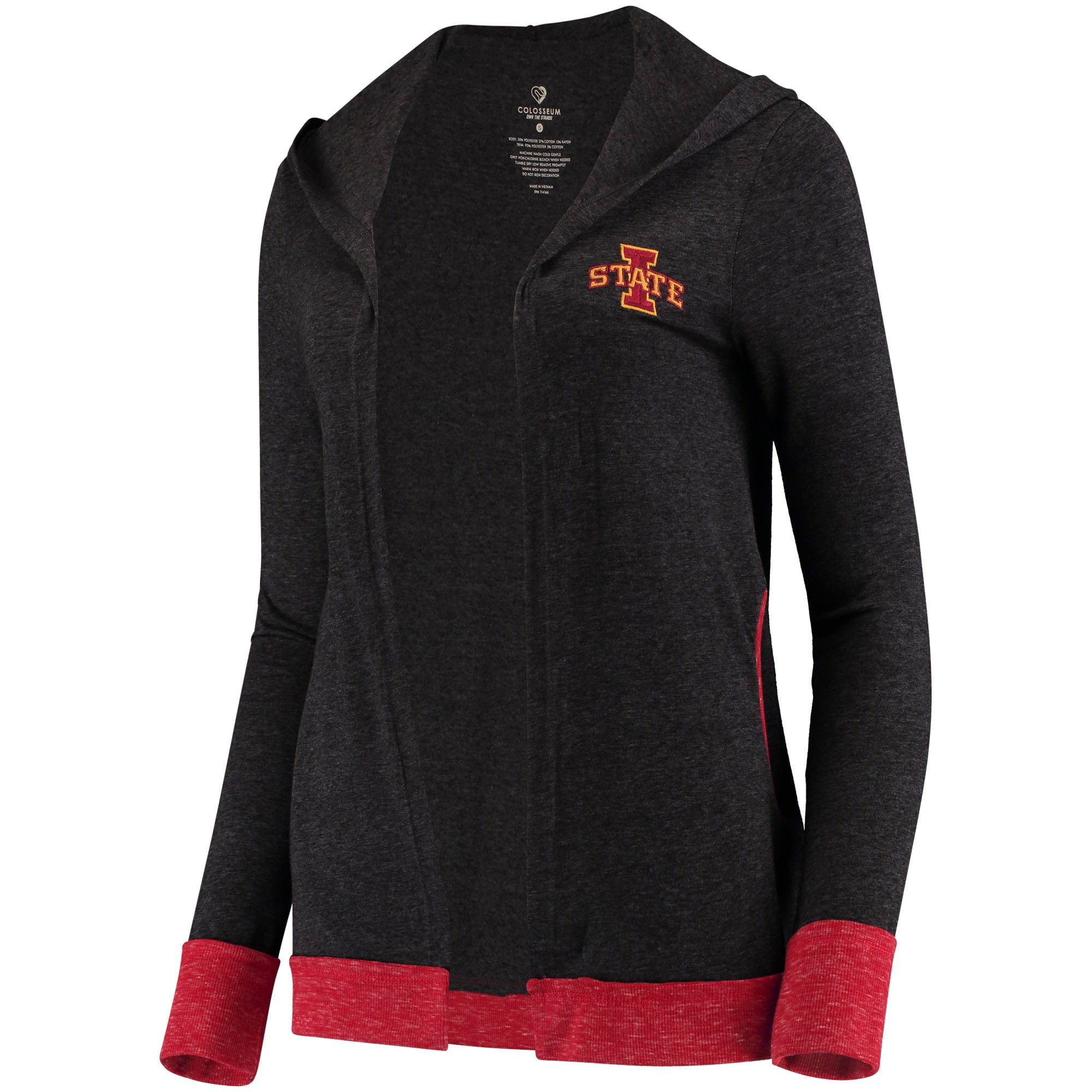 Women's Colosseum Heather Charcoal Iowa State Cyclones Steeplechase ...