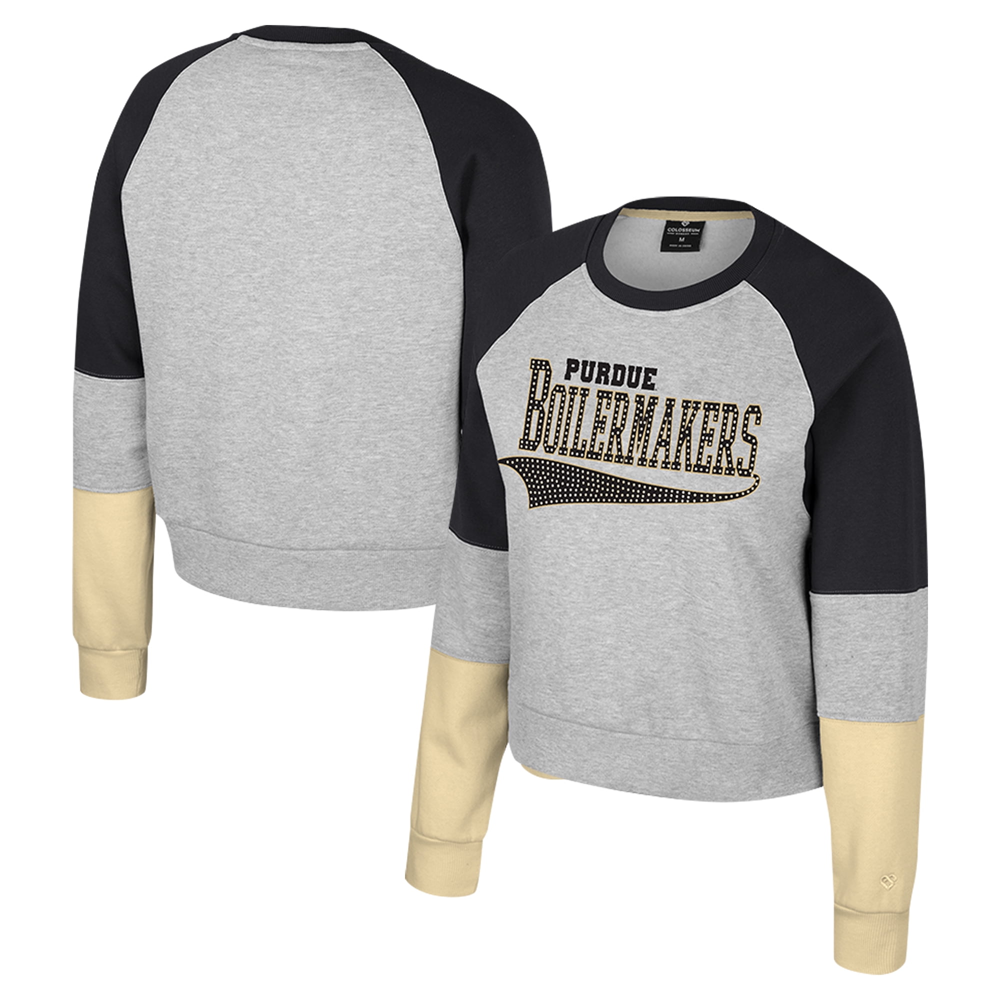 Women's Colosseum Heather Gray Purdue Boilermakers Katinka Rhinestone ...