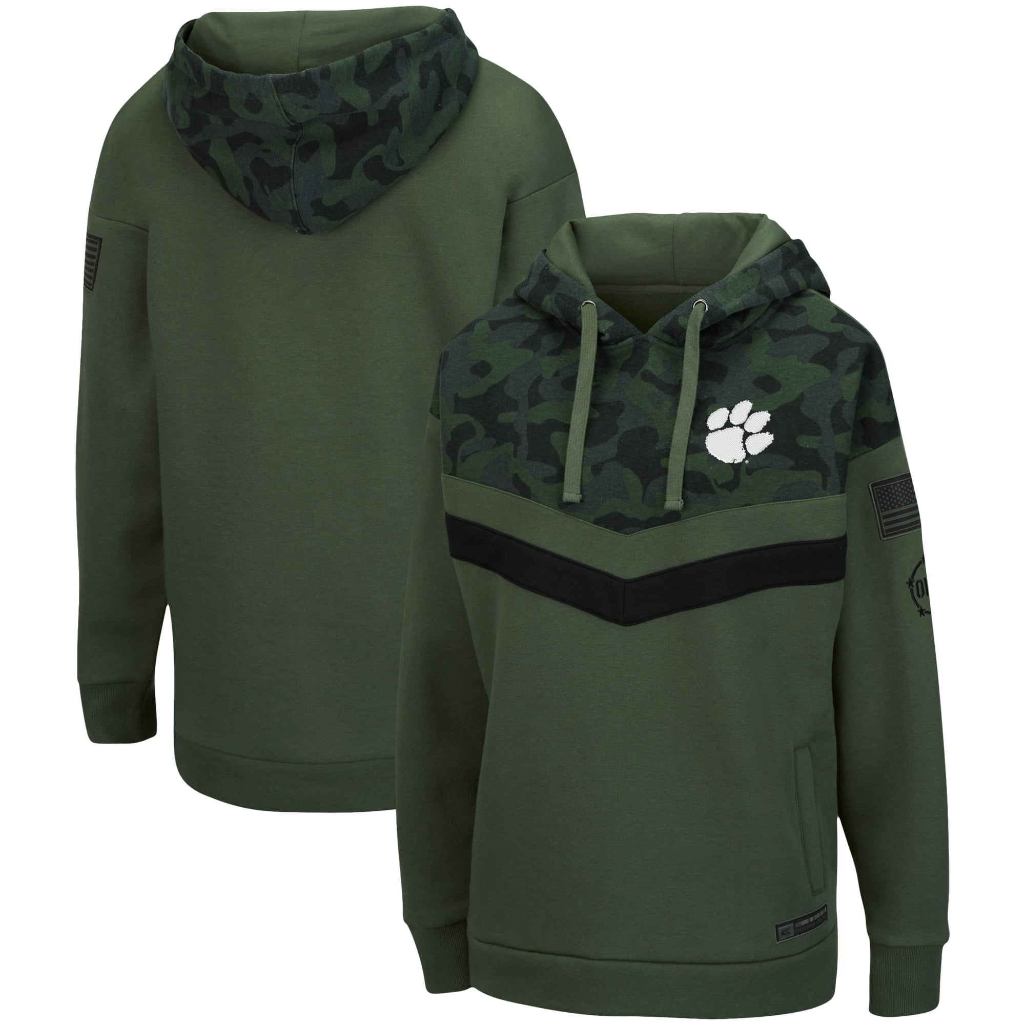 Women's Colosseum Olive/Camo Clemson Tigers OHT Military Appreciation ...