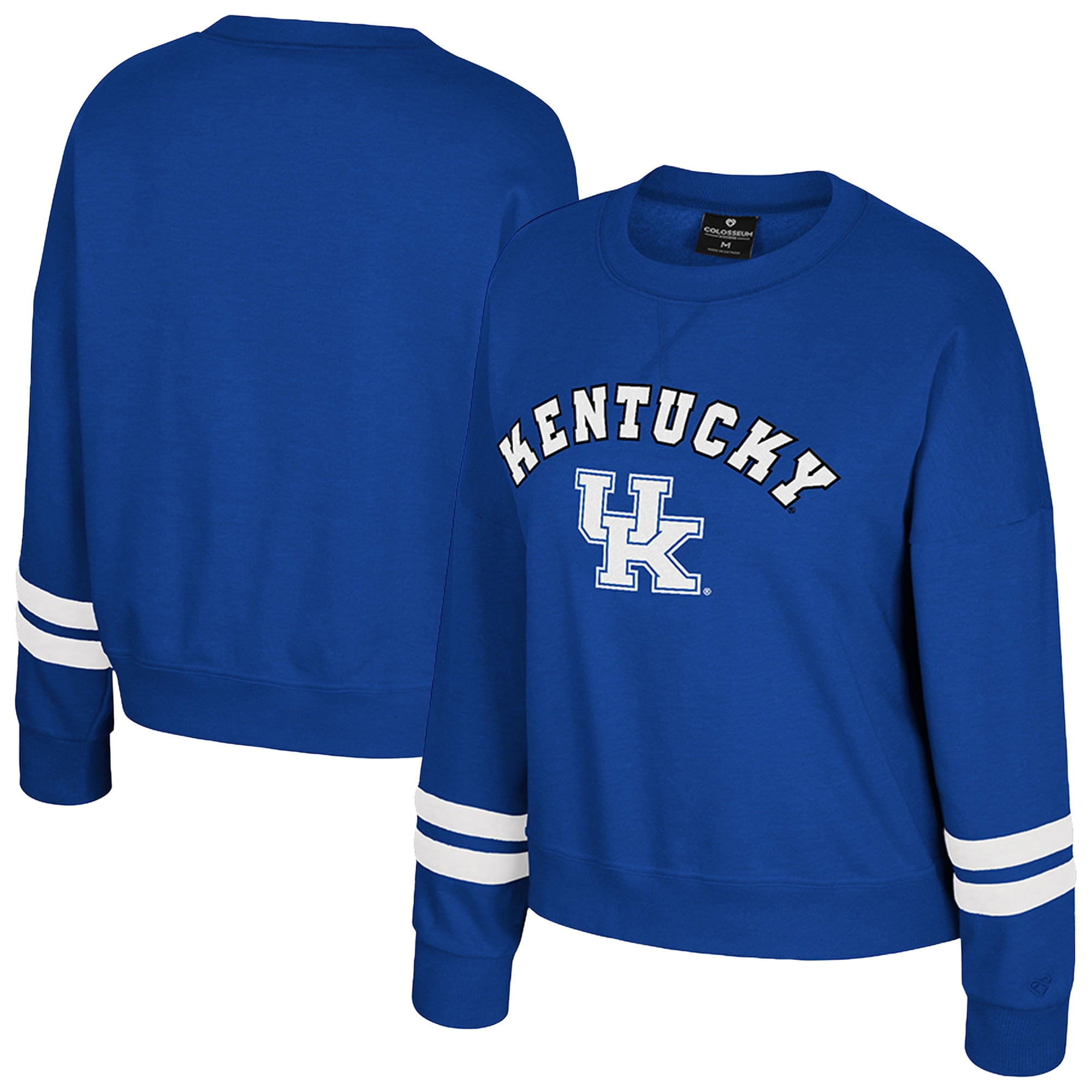 Women's Colosseum Royal Kentucky Wildcats Splashy Crewneck Fleece ...