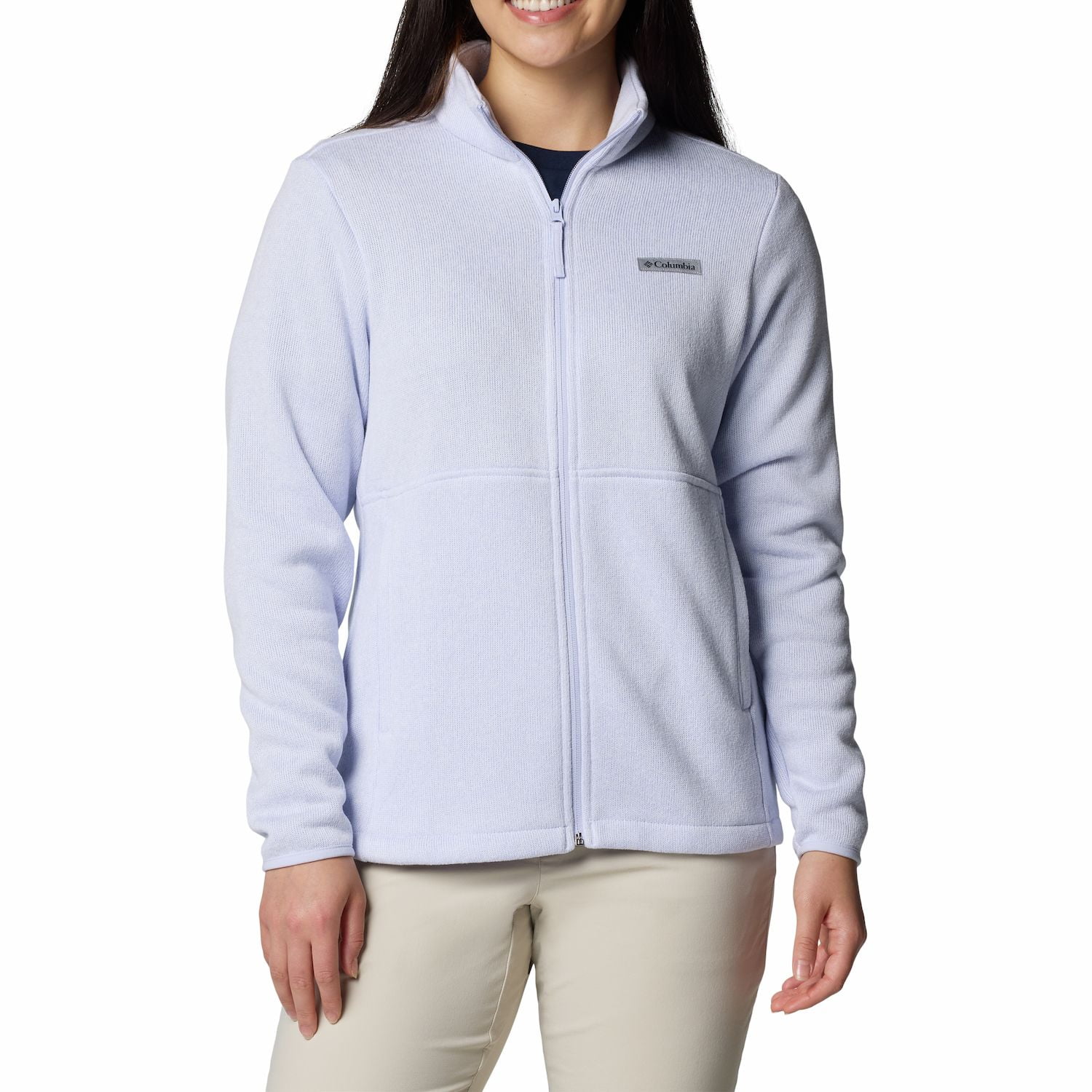 Women's Columbia Alto Pass Full-Zip Fleece Jacket Color: Snowdrift Size ...