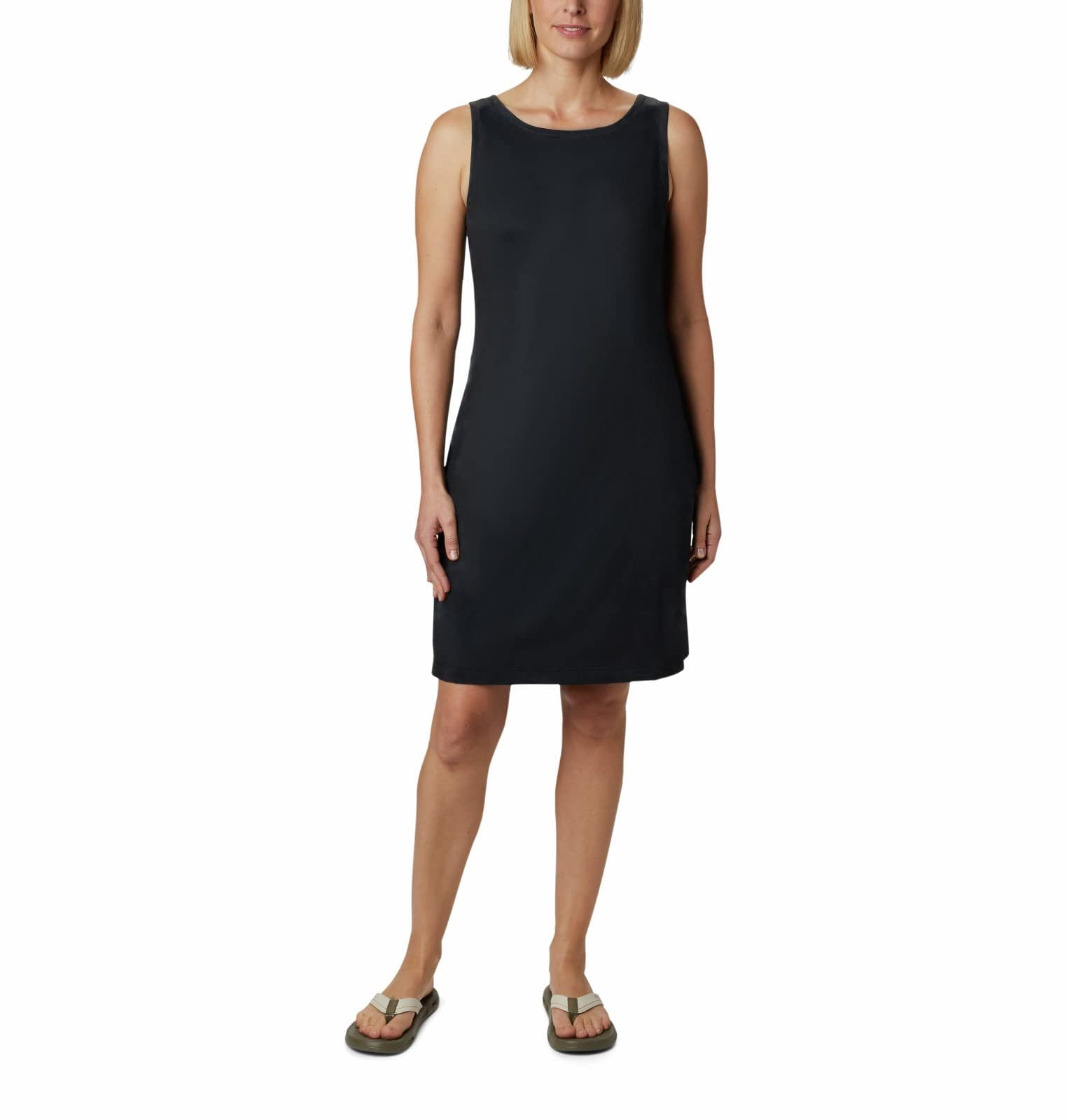 Women's Columbia Chill River UPF 50 Active Sheath Dress Color: Black ...