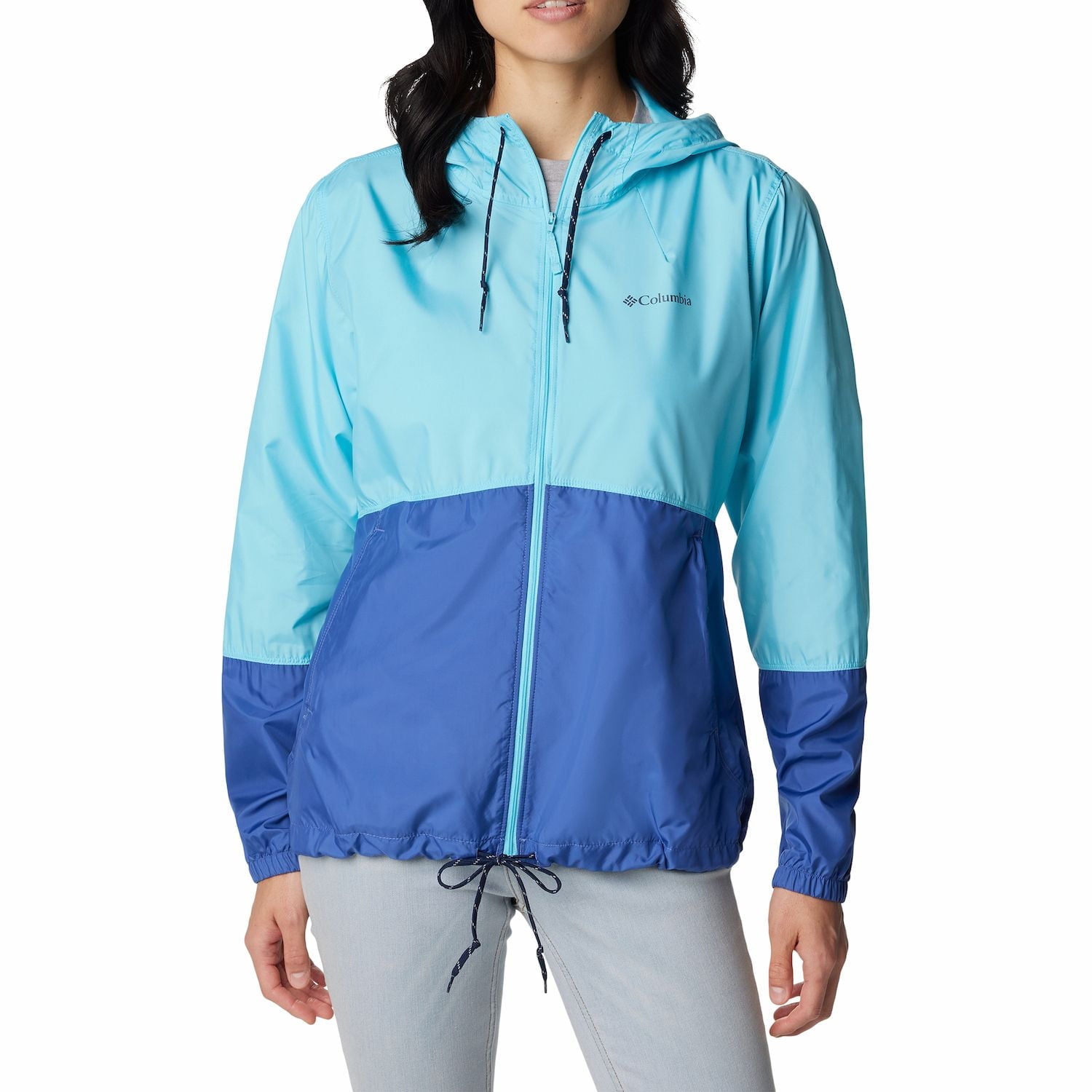 Women's Columbia Flash Forward Hood Colorblock Windbreaker Jacket Color ...