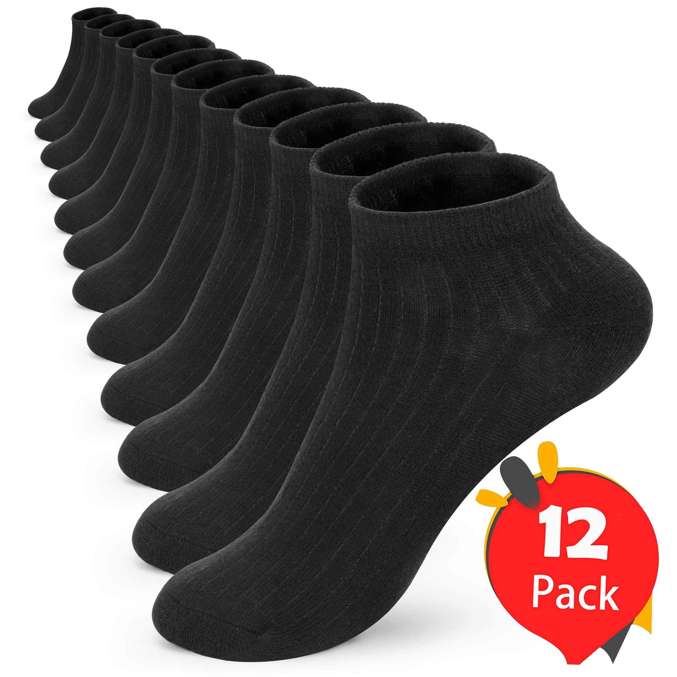 Women's Socks Value Ankle Soft Moisture-Wicking Sock, 12-Pairs Women ...