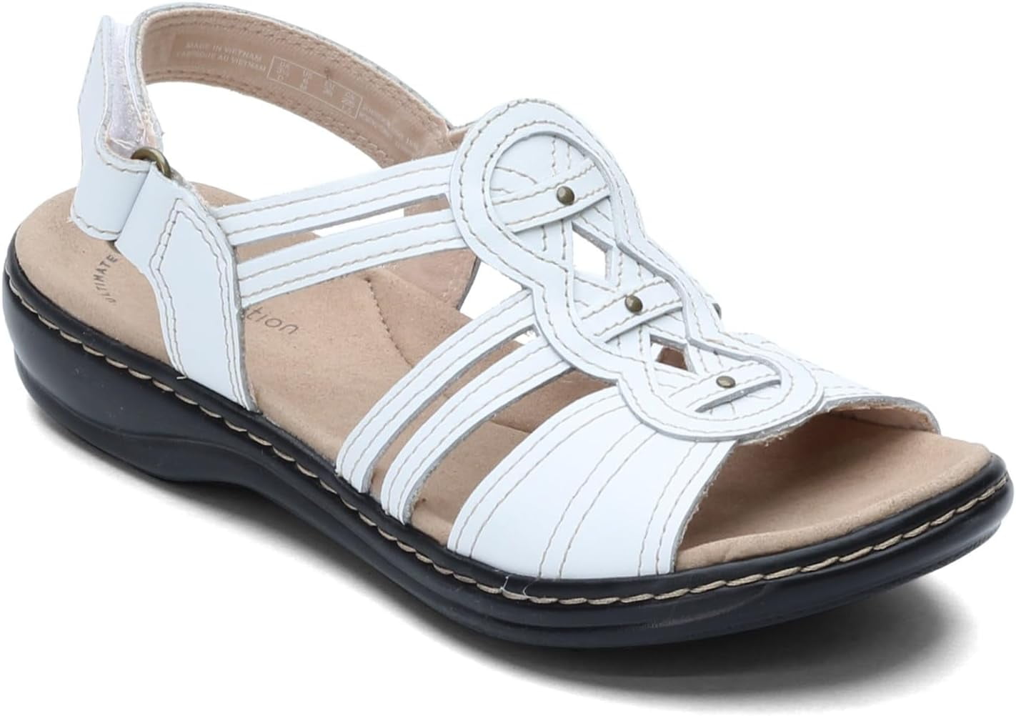 Women's Comfort Sandals with Cushioned Footbed | Solid color Flat ...