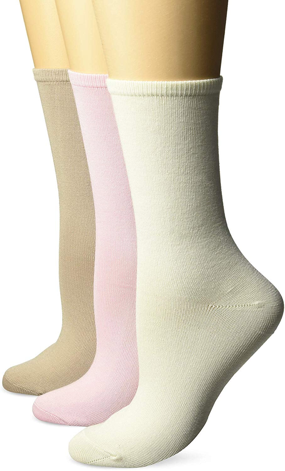 Women's ComfortSoft Crew Socks - 3 Pair - Walmart.com